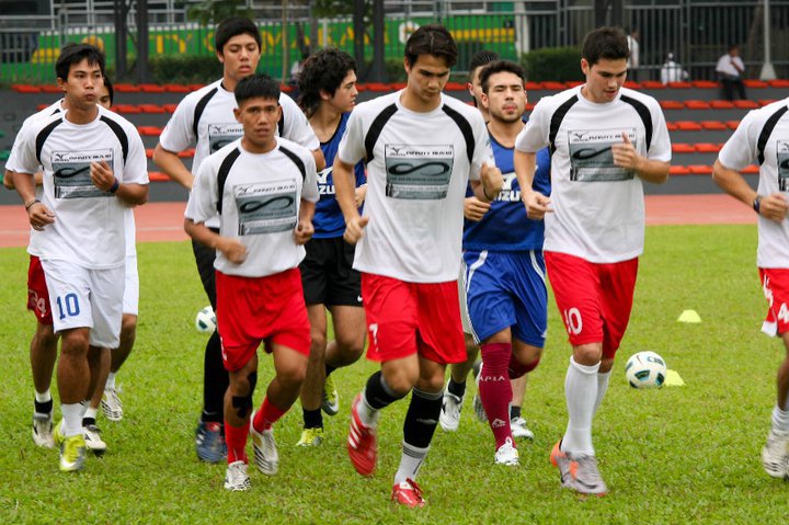 Team Azkal during their training in bacolod | Team Azkals