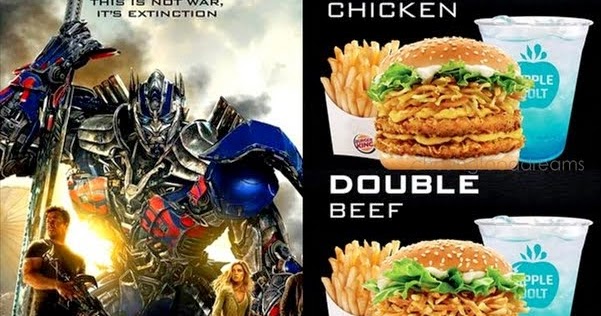 CHASING FOOD DREAMS: Burger King Rolls Out Transformers Blockbuster Deals!
