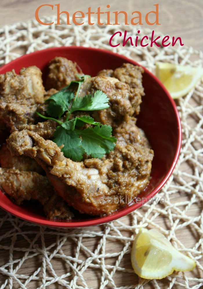 Cook like Priya: Chettinad Chicken | Chicken Semi-dry Side | Chicken ...