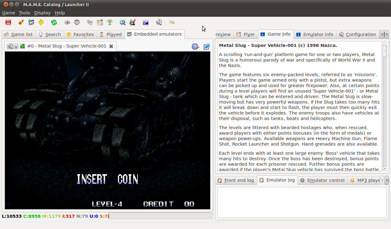 A source full of secrets: QMC2, a graphical user interface for mame