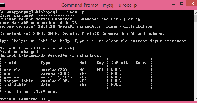 Create Alter Dan Drop Table Database Mysql Programming Tutorial