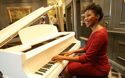 eyewitness: Thandi Ntuli on the stage in Cape Town International Jazz ...