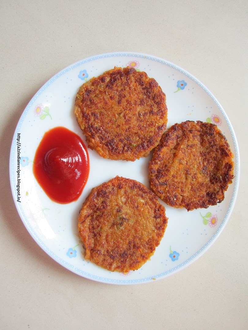 a2zindianrecipes: Soya Chunks Vegetable Cutlet