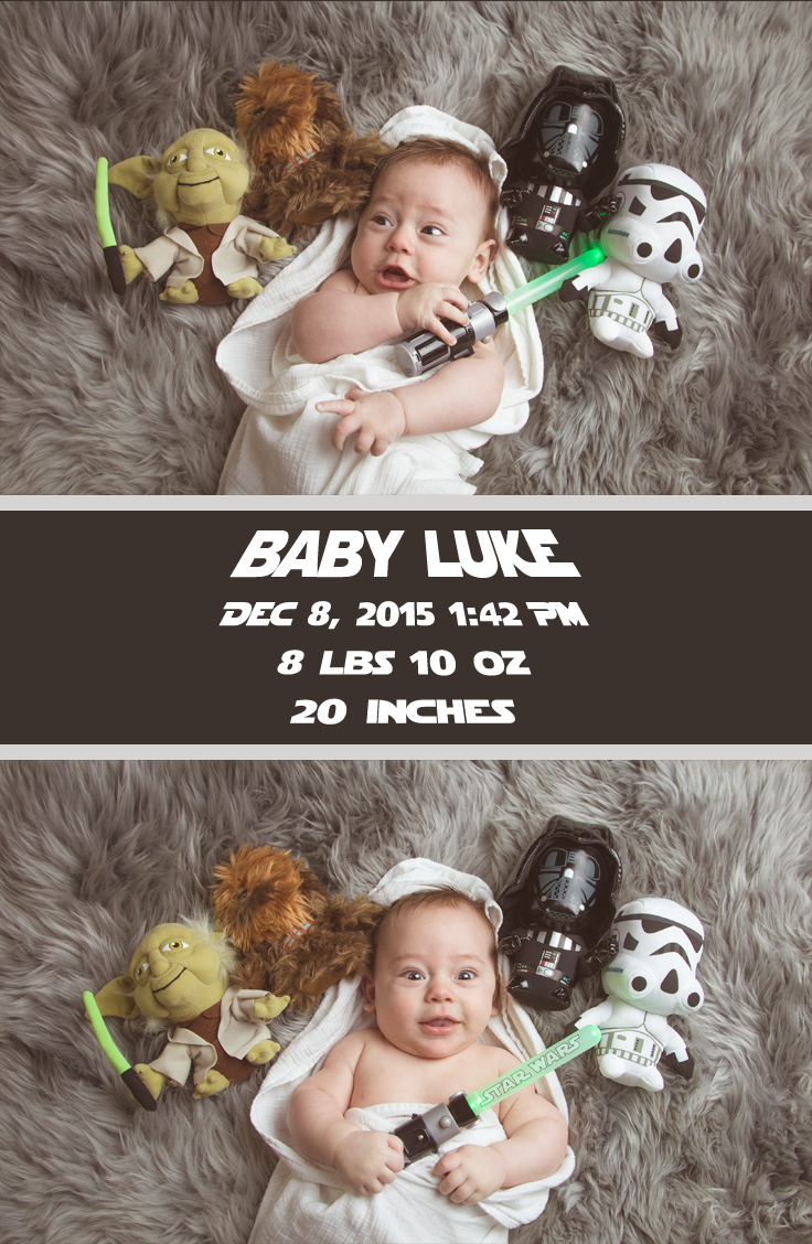 Enberg Photography: Baby Luke's Star Wars Portraits