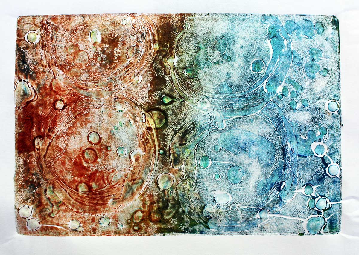 Judy Wise: Collographs with Akua Inks