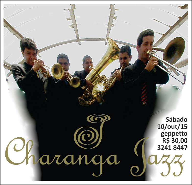 oficina cultural geppetto: Charanga Jazz na Geppetto neste sábado