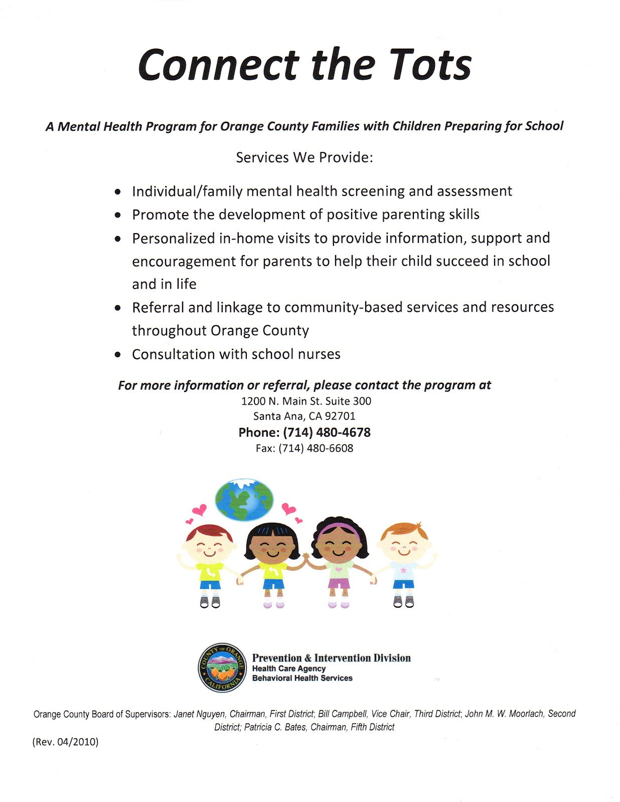 OC Community Resources: Connect the Tots