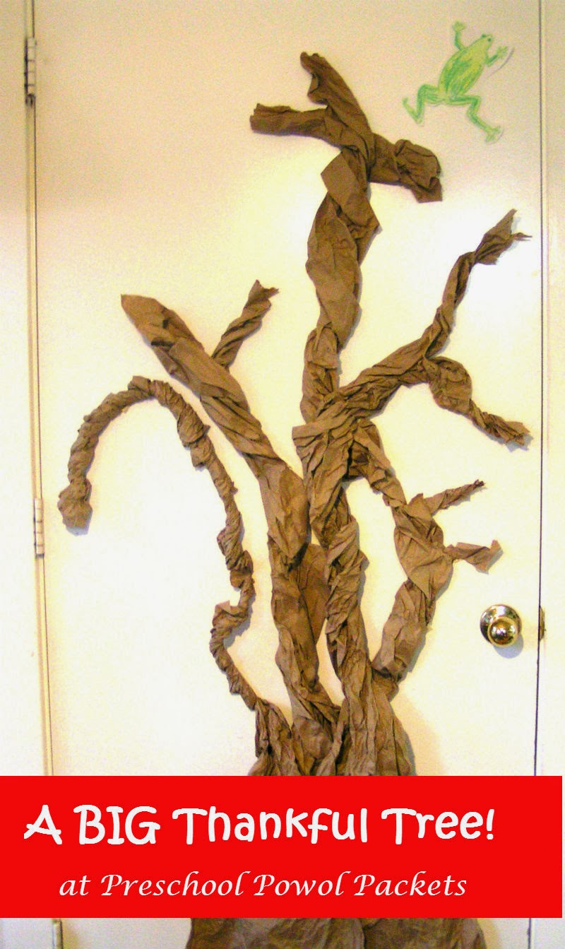 A BIG Thanksgiving Tree! | Preschool Powol Packets