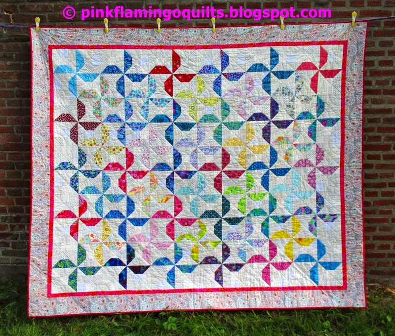 Pink Flamingo Quilts: West Wind Quilt: my first own Design
