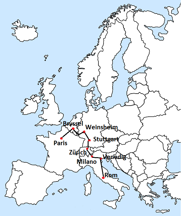 Interrail Karta | Karta