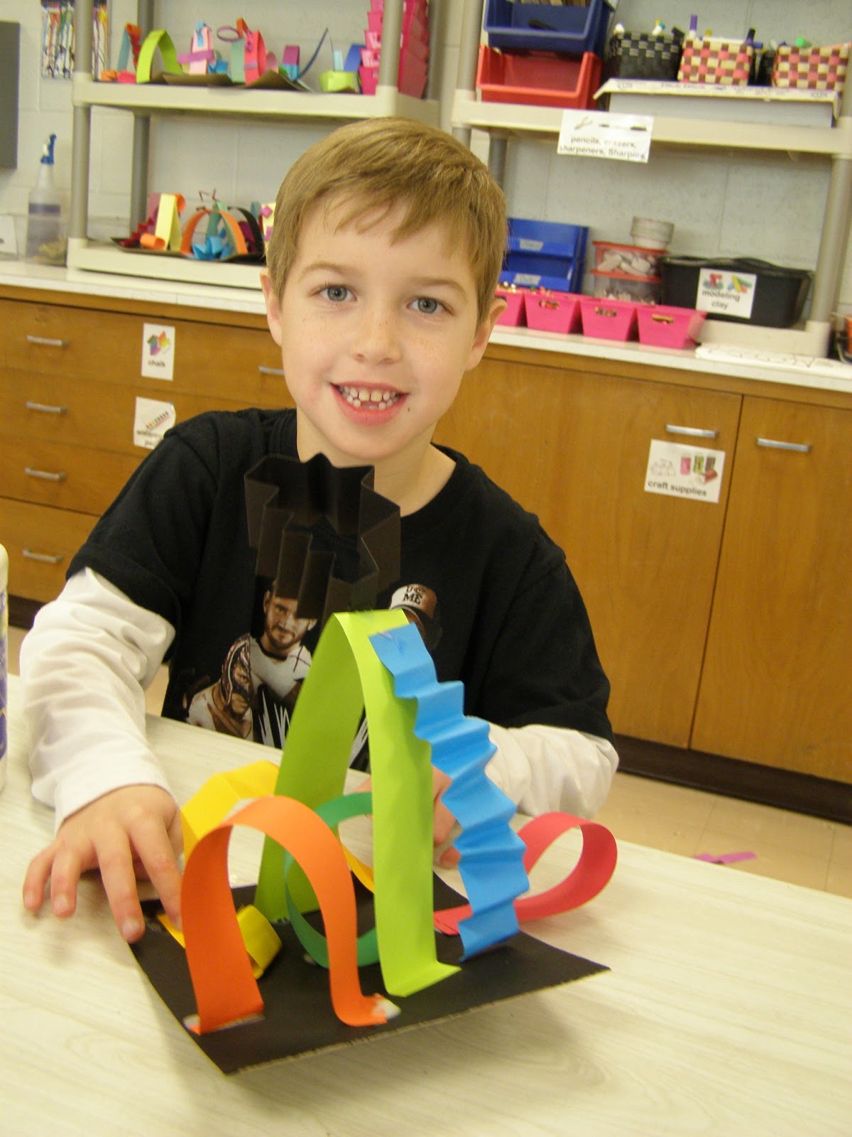 Welcome to Mrs. Peterson's Art Class!: Paper Strip Sculptures