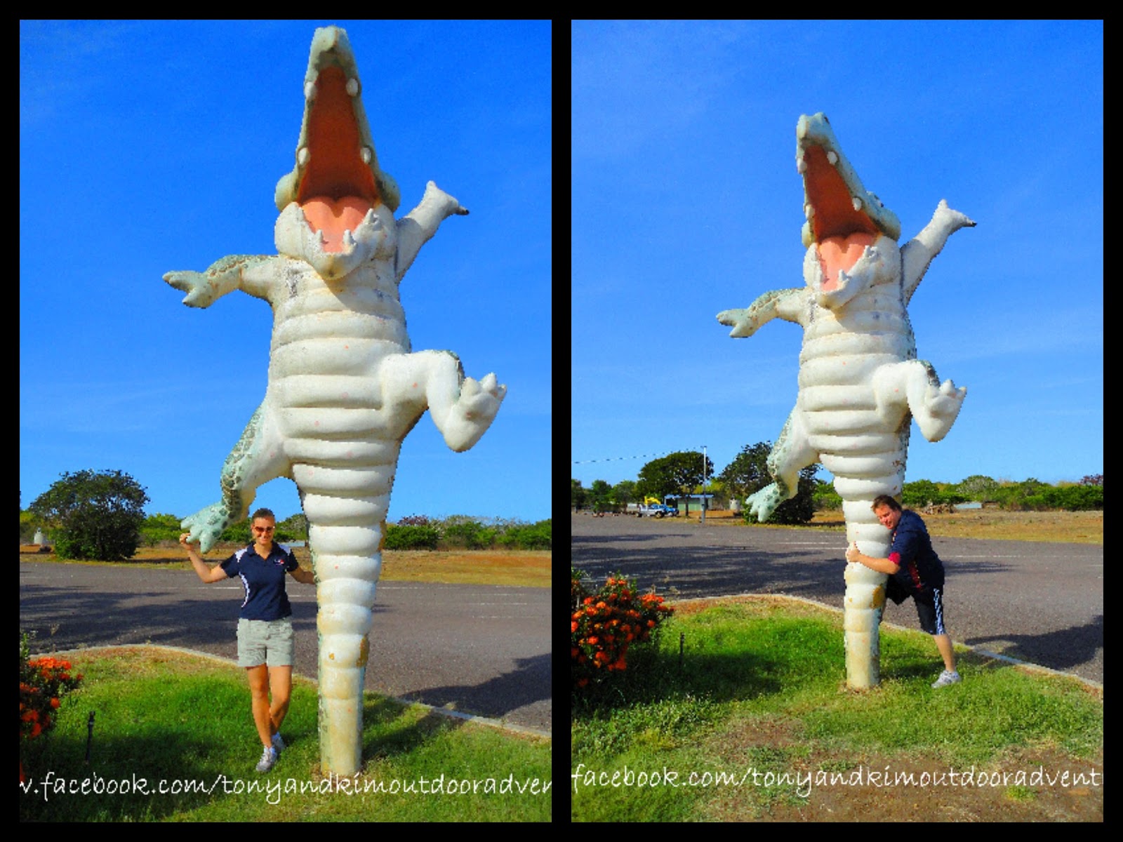 CROC JUMPING ADELAIDE RIVER, NT. ~ Tony and Kim Outdoor Adventures