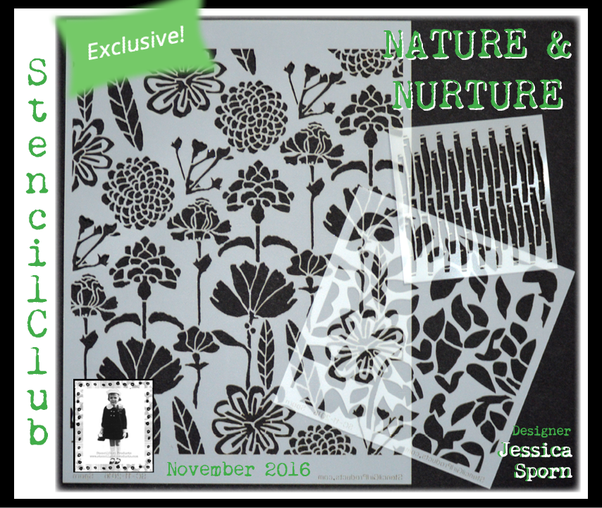 StencilGirl Talk: Nature & Nurture StencilClub set left Voices feeling ...