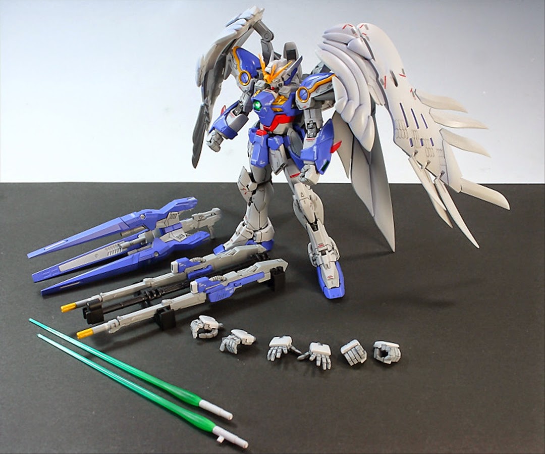 Custom Build: RG 1/144 Wing Gundam Zero Custom EW + Drei Zwerg Buster