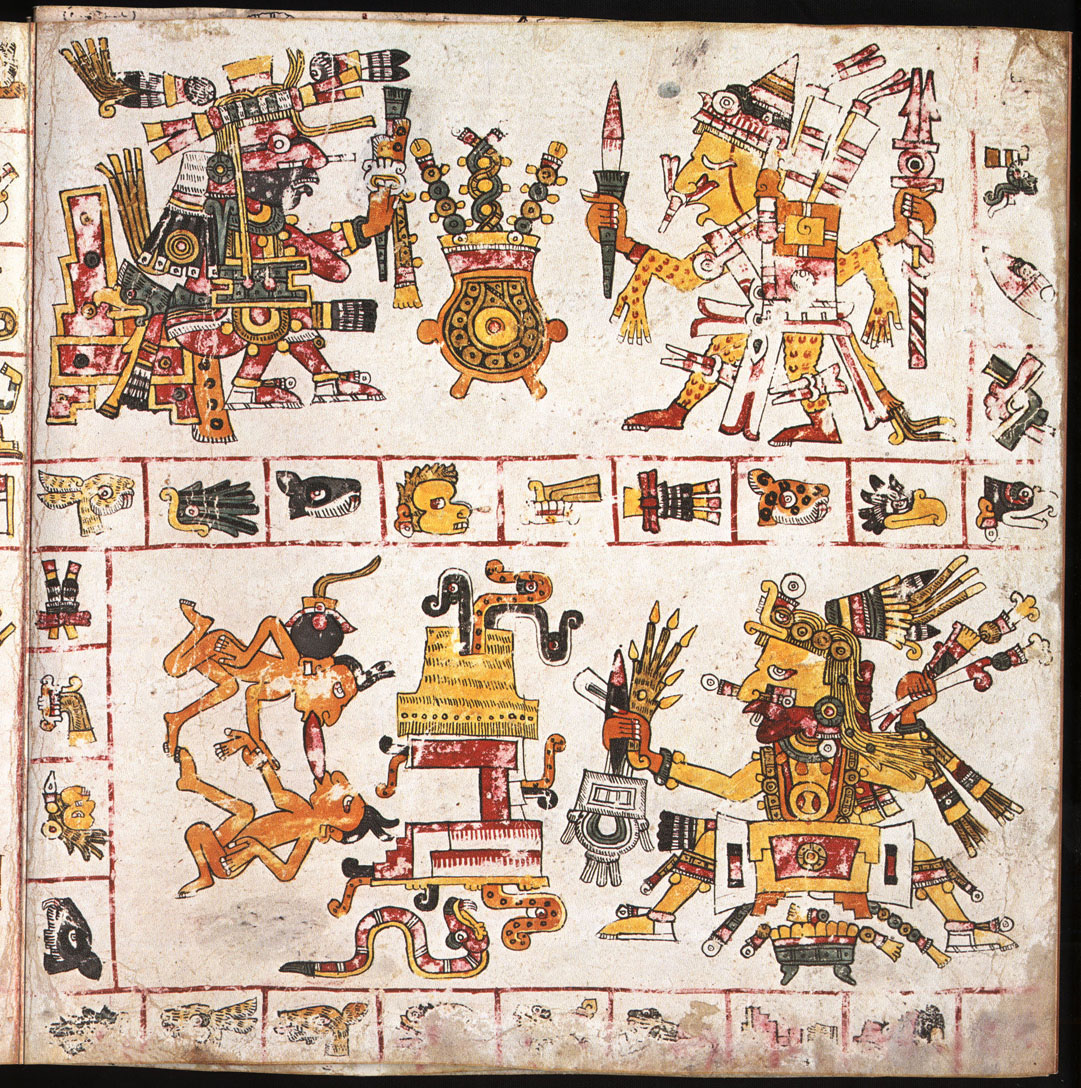 Siglo en la brisa: Códice Borgia: lámina 61 (detalle)