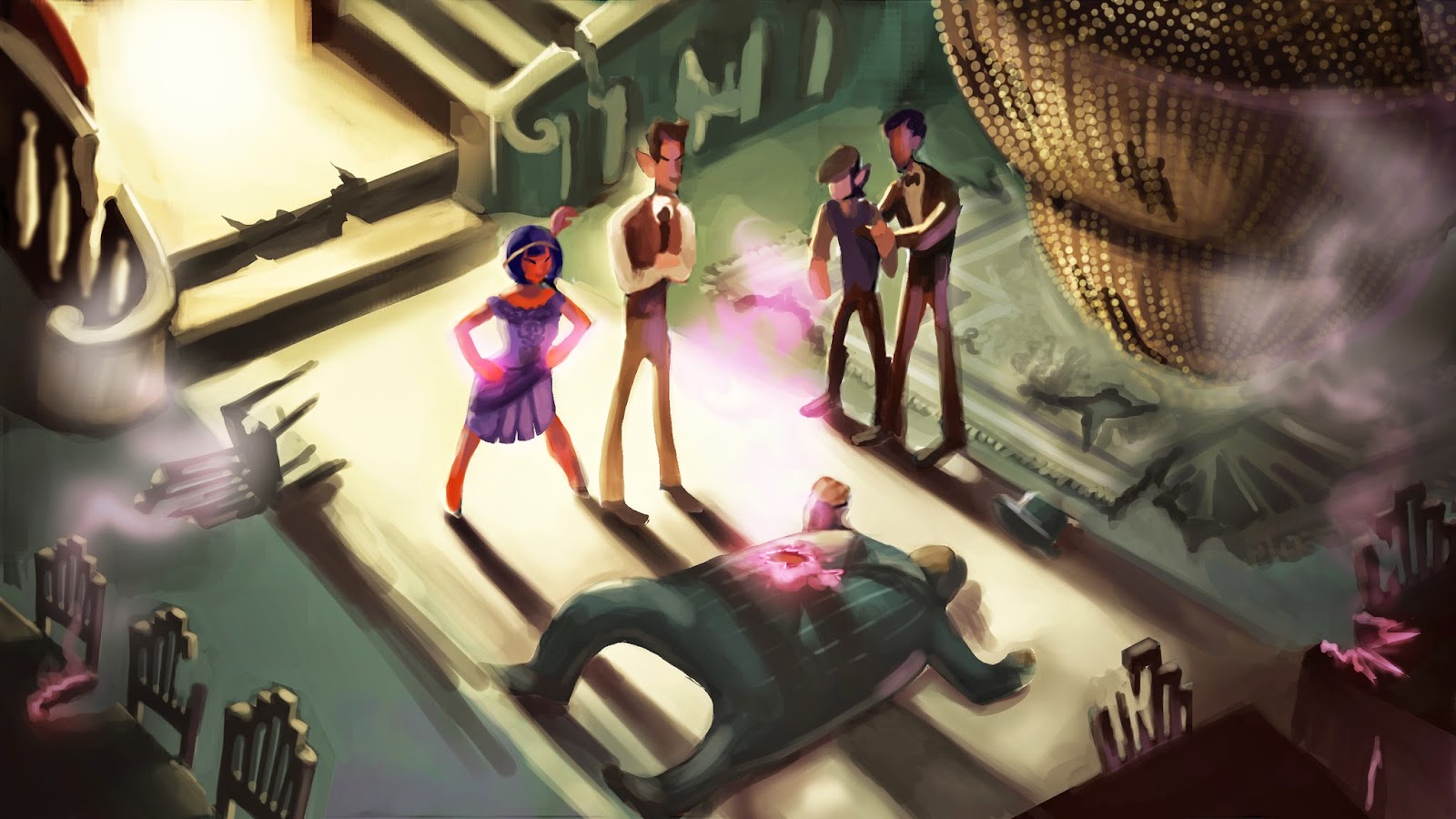 Myisha Haynes' Art Blog: Jinx and Tonic: Cinematic Moments and Layouts