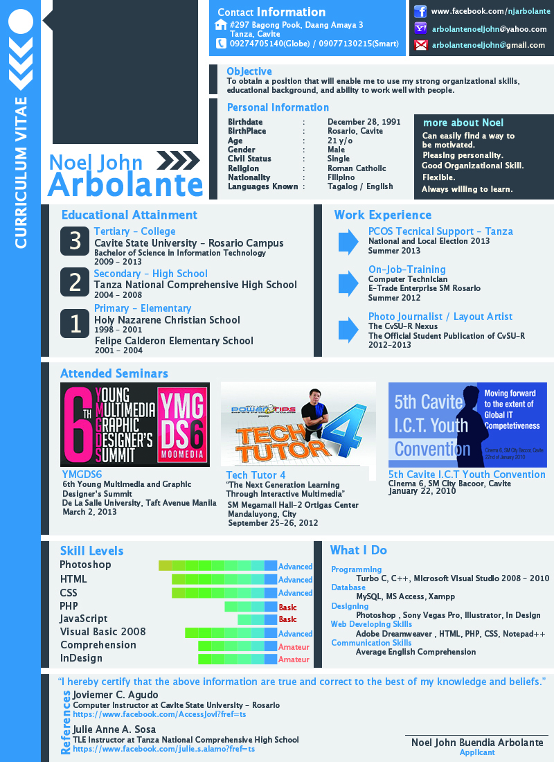 Nj | Gfx - Portfolio: Interactive CV