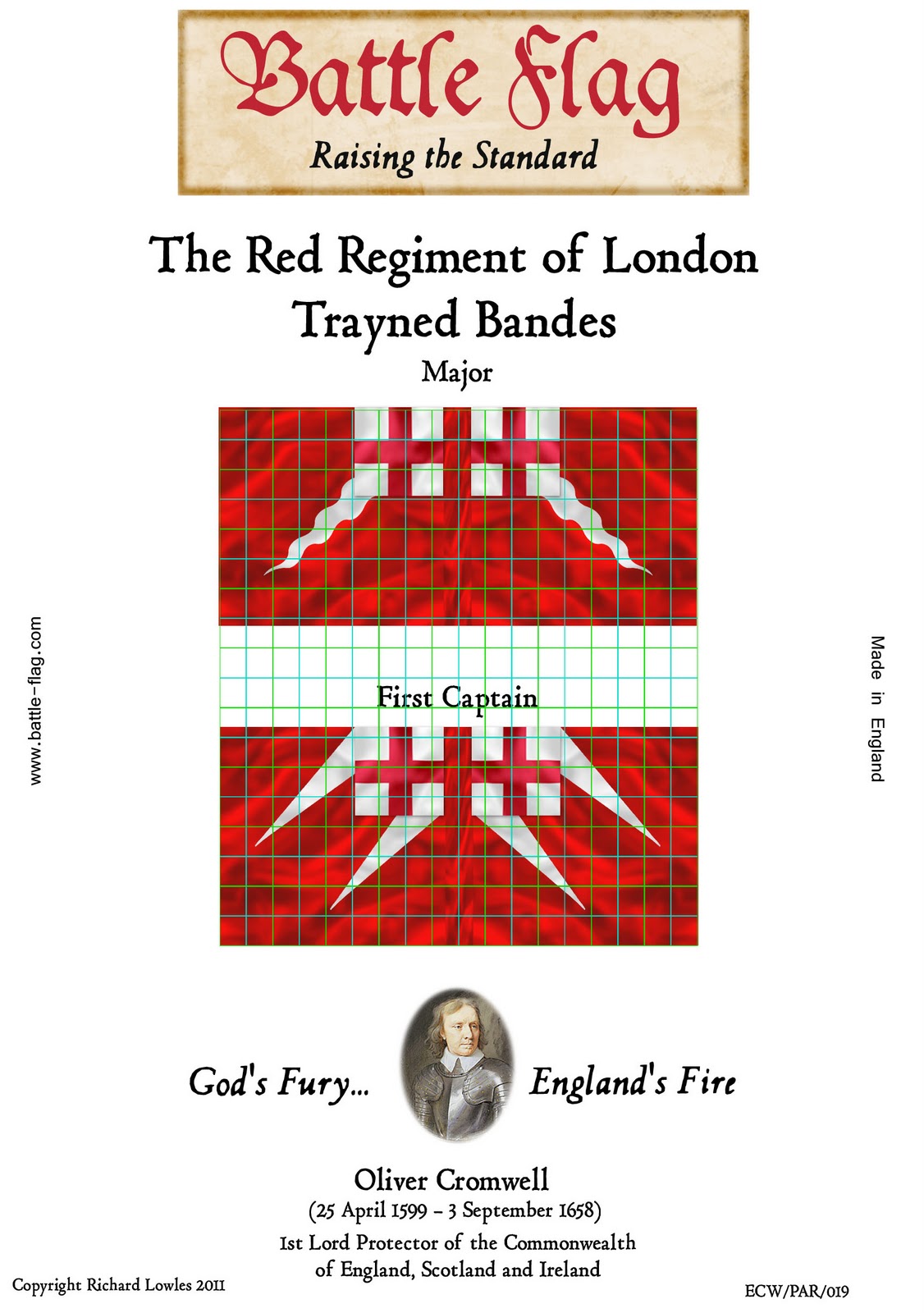 New 28mm Wargame Flags for the English Civil War |Battle Flag