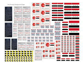 Gamer Architect: 20mm Iraqi Road Signs and Such