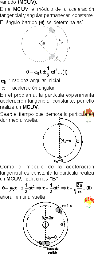 MOVIMIENTO CIRCULAR UNIFORMEMENTE VARIADO FÓRMULAS EJEMPLOS Y ...