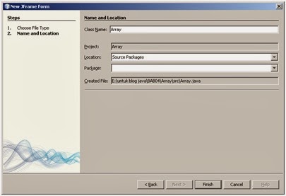 Java dan Android: Membuat program java menggunakan fungsi Array