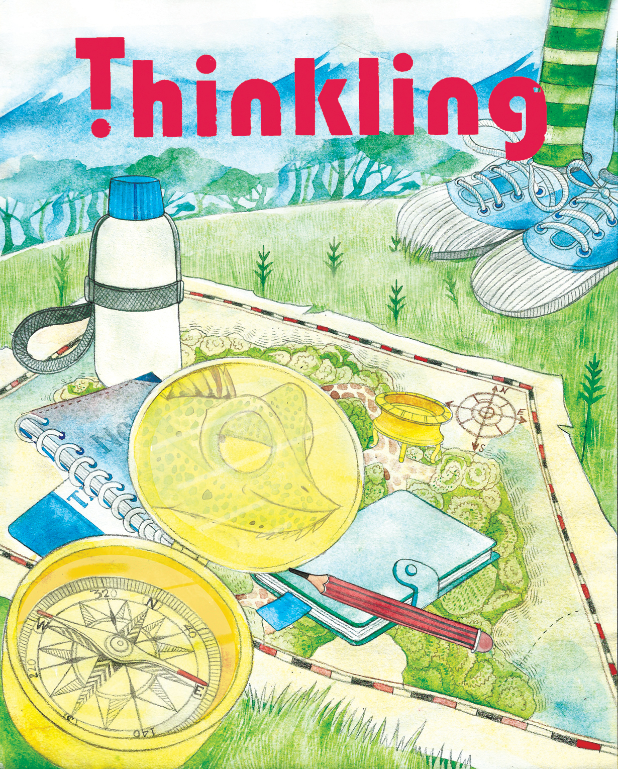 Thinkling magazine cover illustrations
