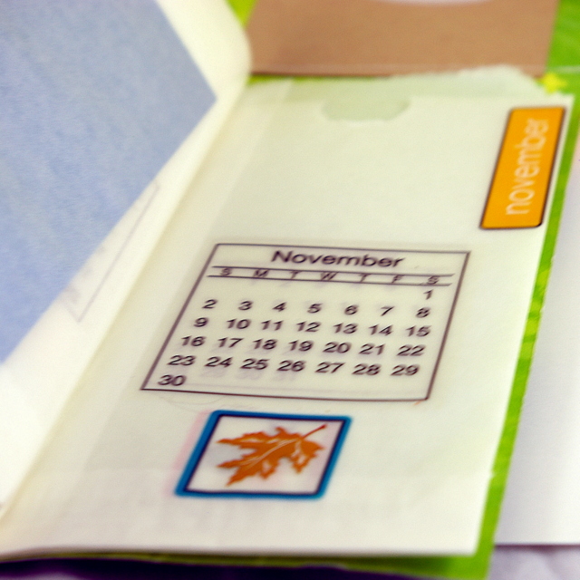 SRM Stickers: Purse Sized Mini Calendar by Michelle