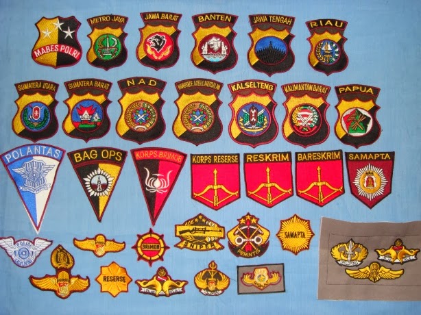TOKO BADGE BORDIR ONLINE: Badge Polisi