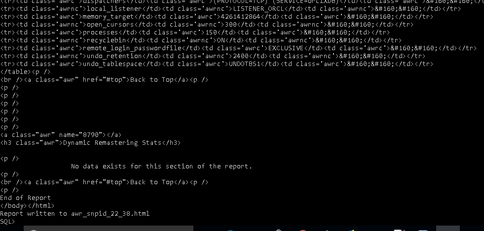 Tutorial IT Point: AWR Report Extraction