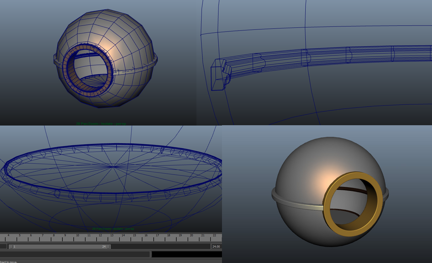 Millz's Level 2 Animation Blog : Modelling - The Bathysphere
