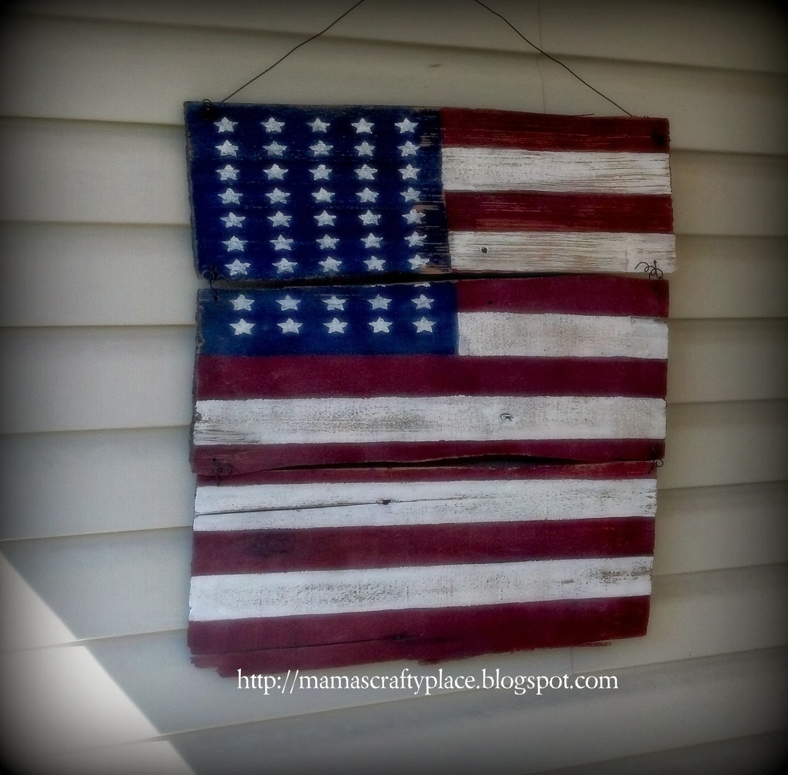 Mama's Crafts: Rustic Flag...