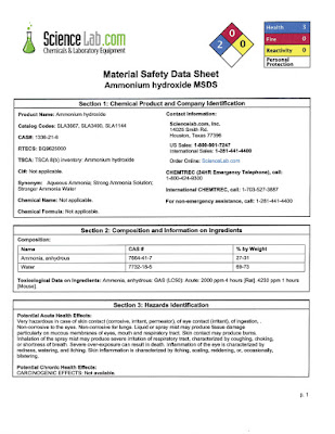 Dokumen Material Safety Data Sheet (MSDS) ~ Evasheee