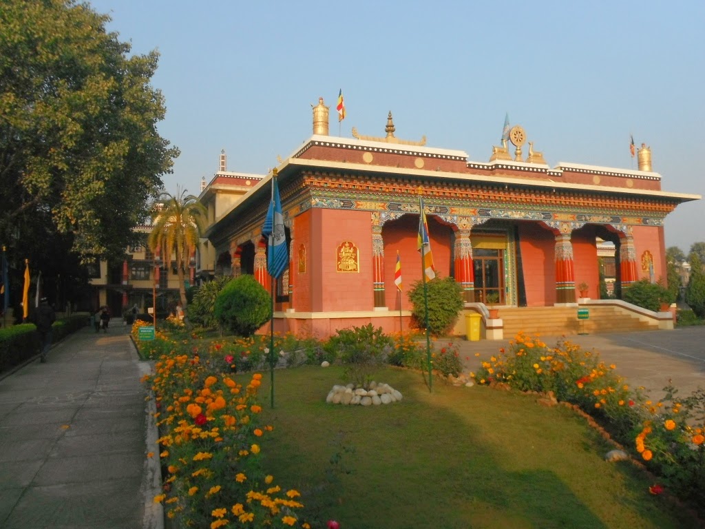 Sunny Fantasy: Shechen Monastery at Bodhgaya, India