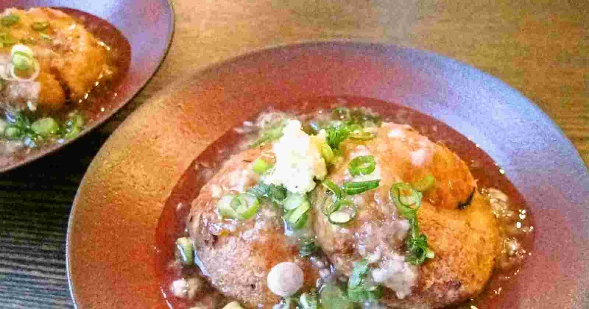 Recipes for Tom: Ganmodoki no mizore-an / deep-fried tofu patties with ...