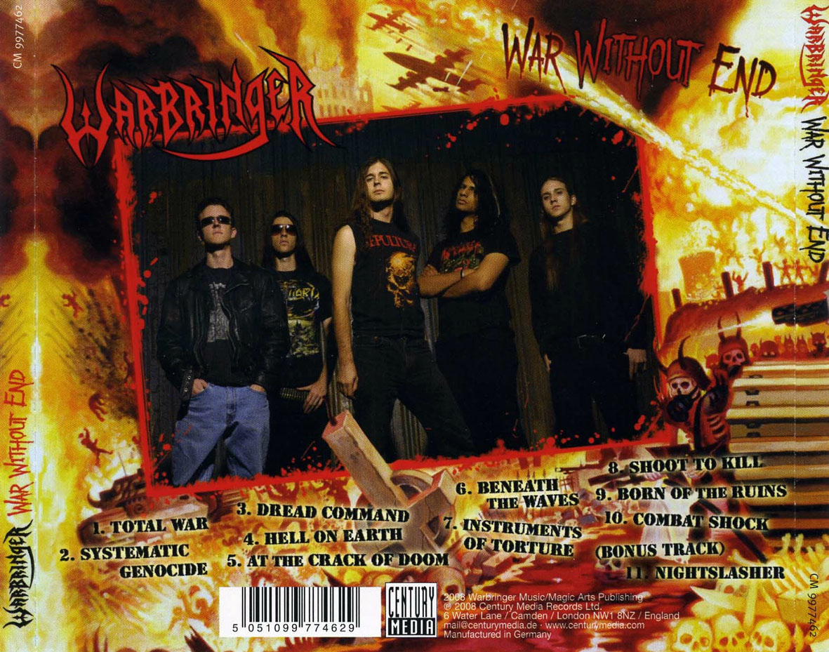 CARATULAS DE CD DE MUSICA: Warbringer War Without End (2008)