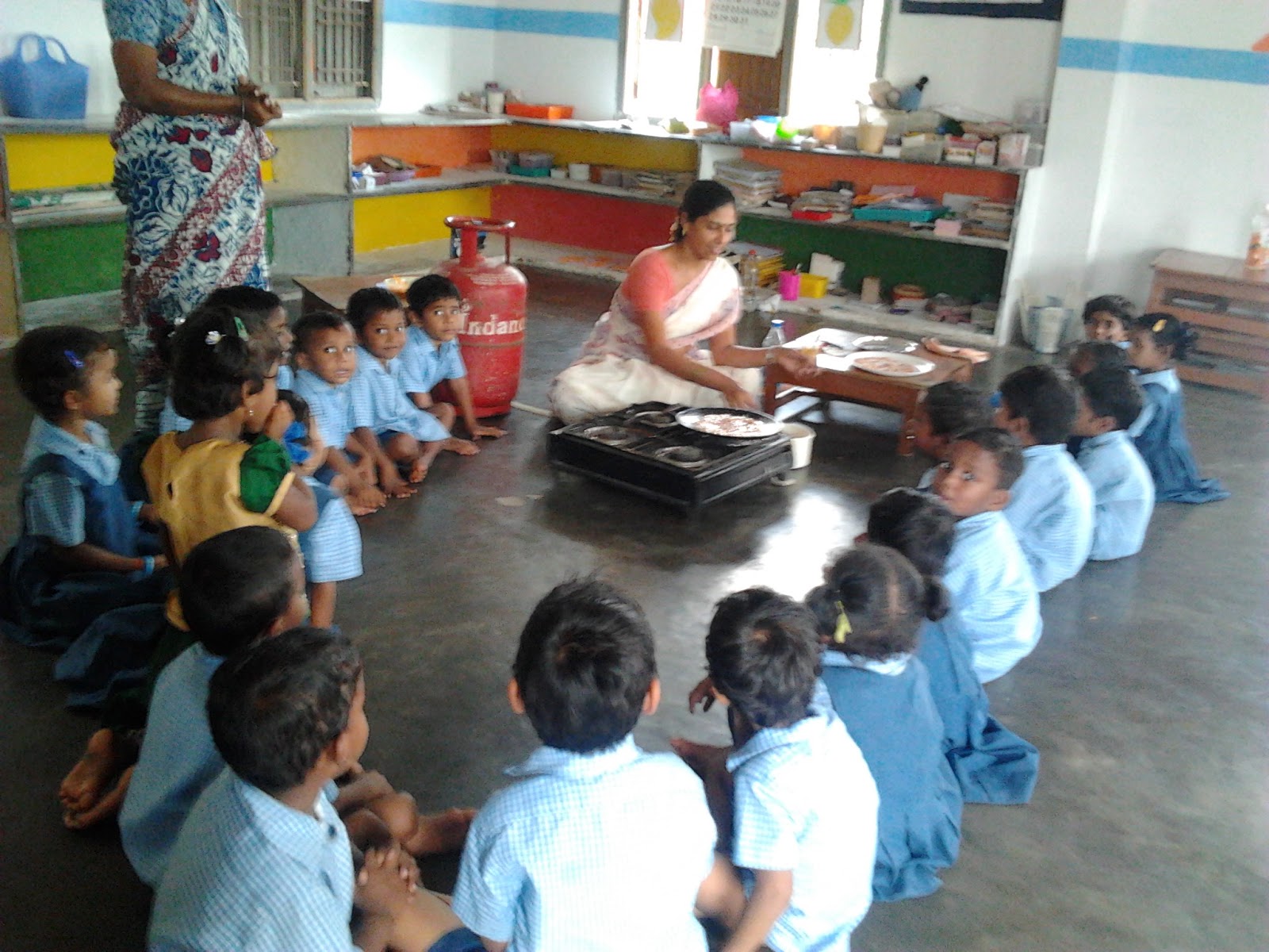 Abhyasa Vidyalayam Cooking Class For LKG Students to Introduce Abhyasa Vidyalayam Cooking Class For LKG Students to Introduce