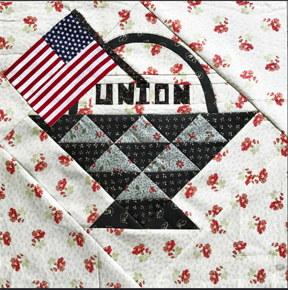 Civil War Quilts: Union Basket Blocks