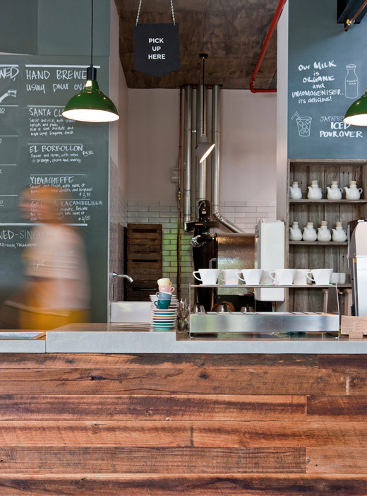 bittersweet: Industrial style cafe