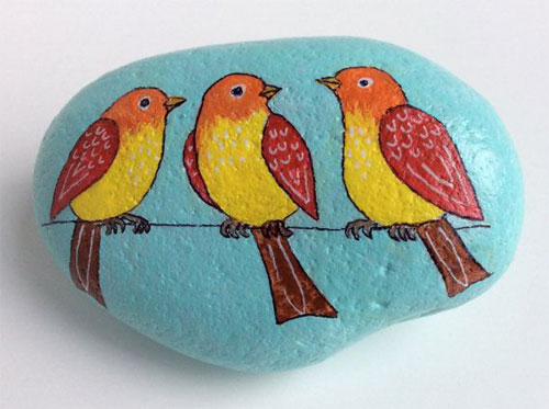 My Owl Barn: Hand-Painted Rocks With Simple Illustrations