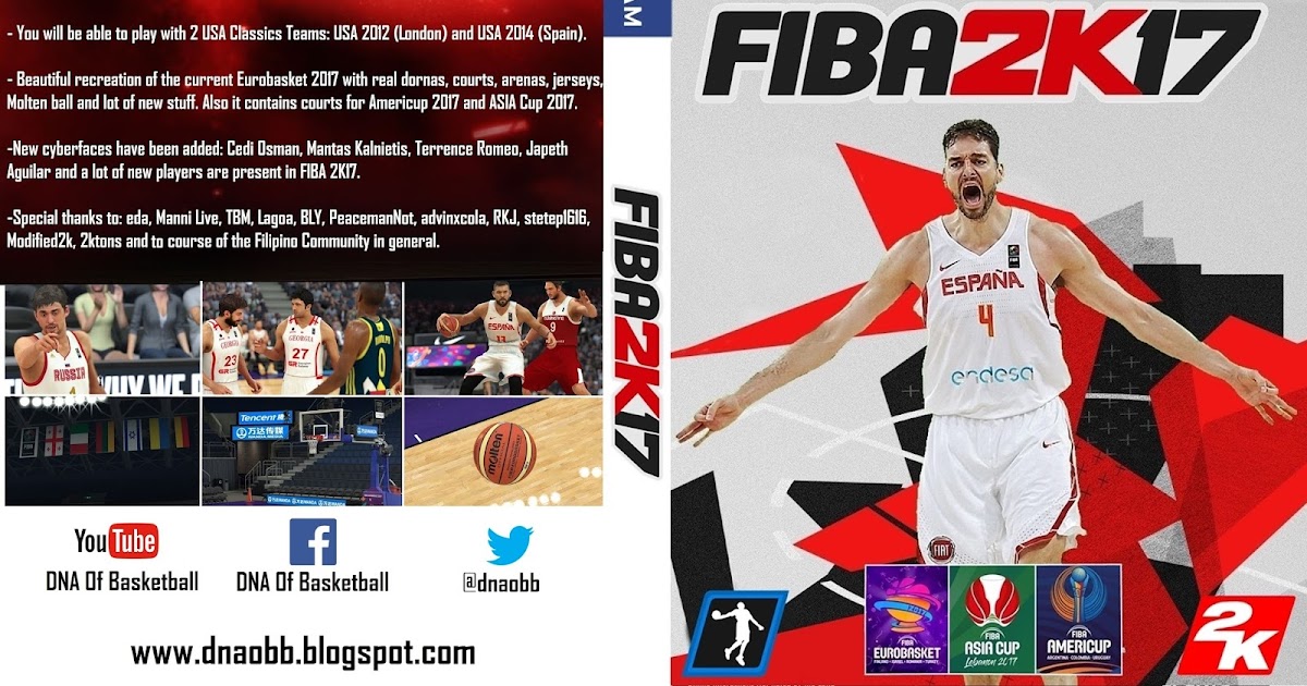 FIBA 2K17 Roster Update - Shuajota: NBA 2K24 Mods, Rosters & Cyberfaces