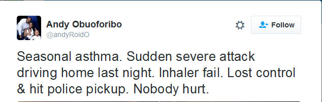 Photos: Nigerian man rams his car into police van after sudden severe ...