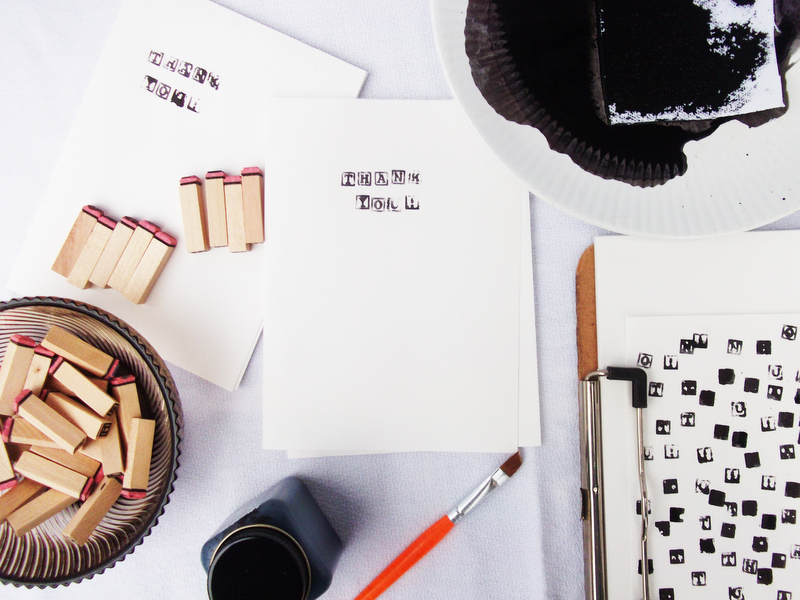 DIY invitations | a project with stamps - A Daily Something