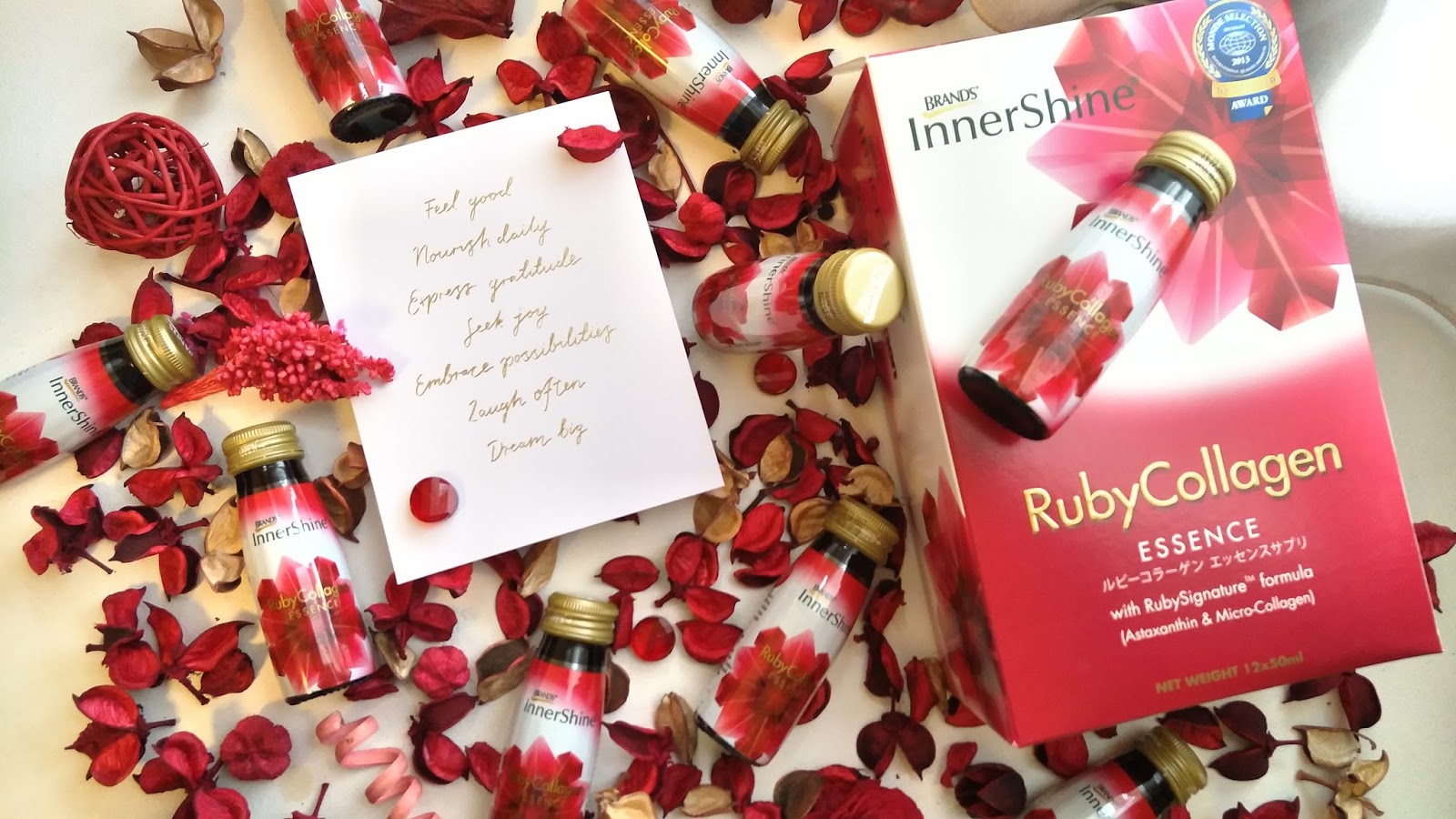 BRAND’S® InnerShine® RubyCollagen Essence Drink Review - The Perfect x Imperfection