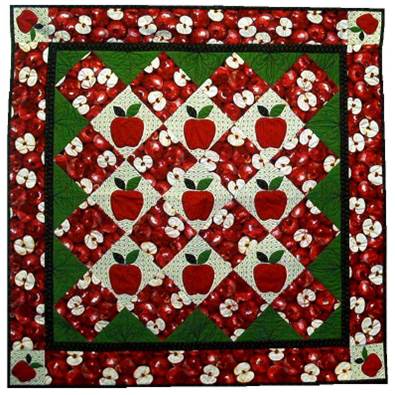 Quilt Inspiration: Free pattern day! Apple quilts