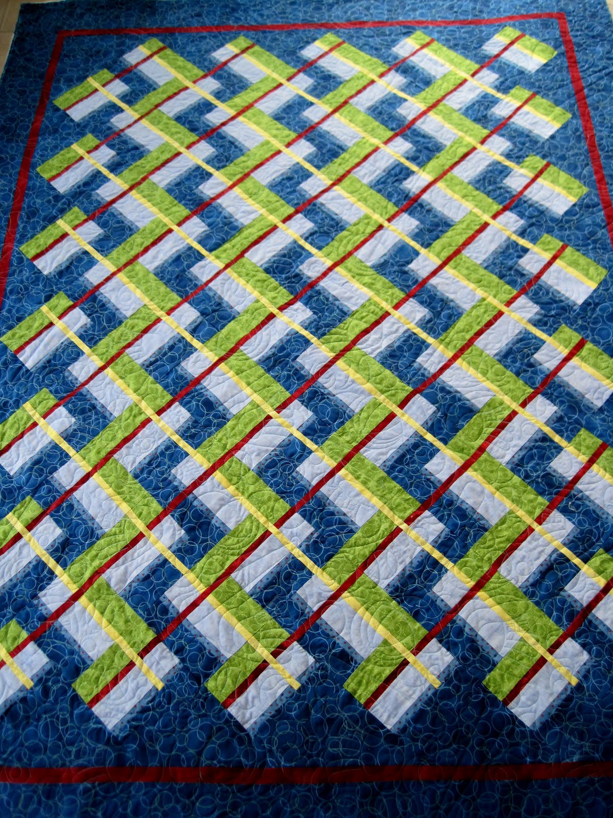 Finely Finished Quilts: Diana's Baseball Quilt