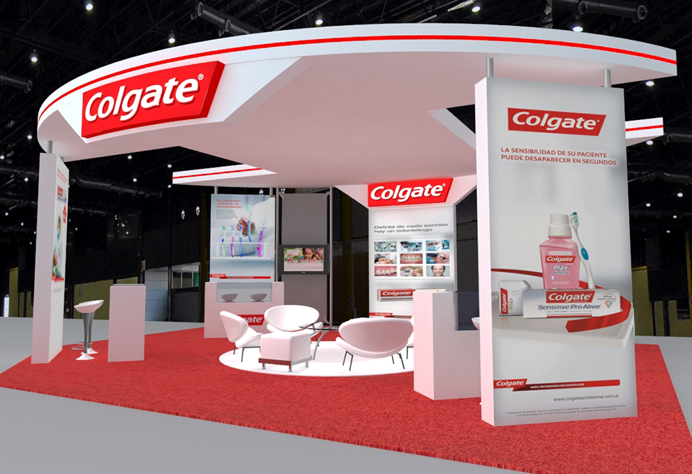 JVP Designs: RENDERIZADO STAND PARA COLGATE