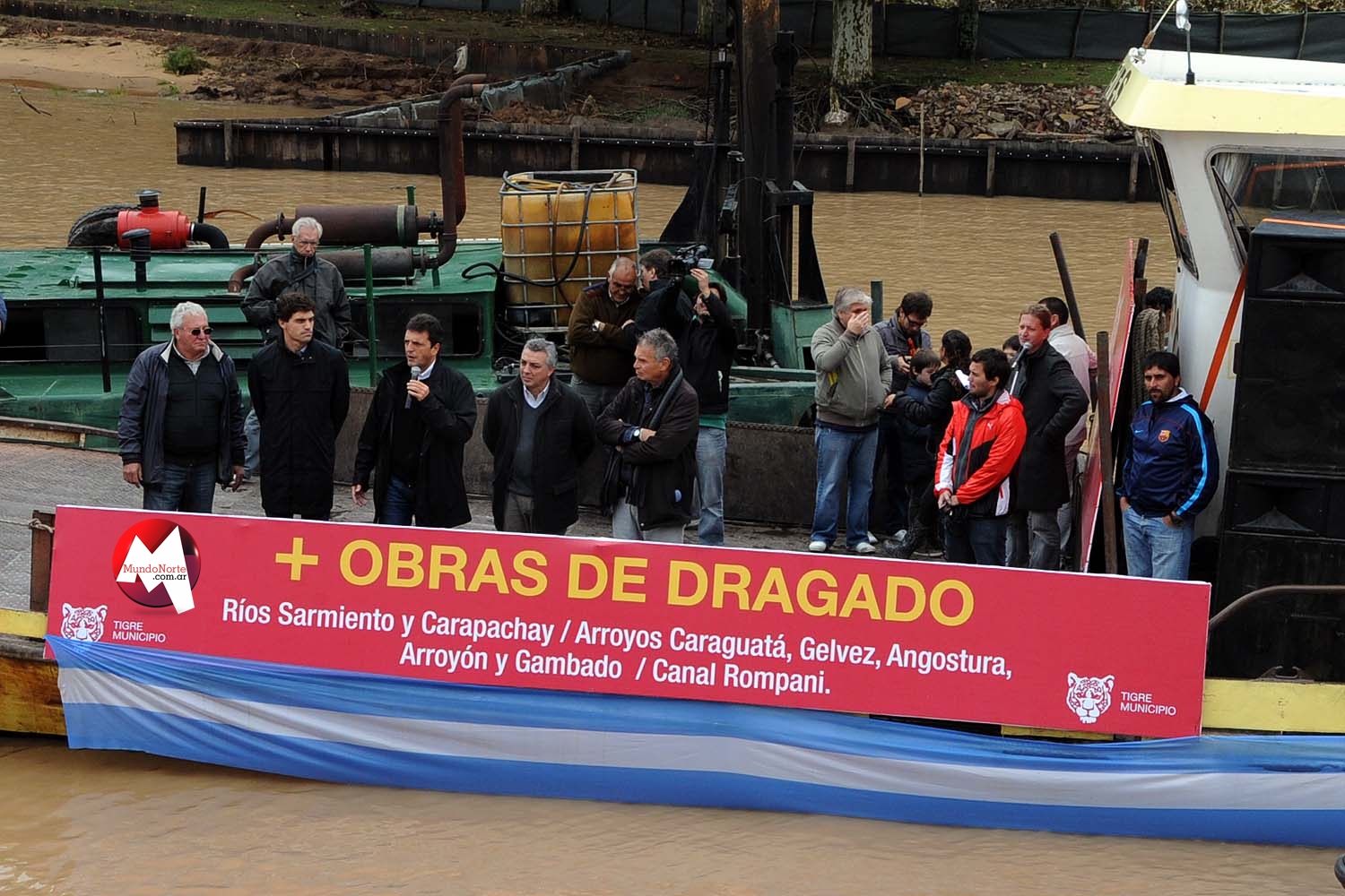 Tras 30 años, Tigre comienza los dragados de los ríos Sarmiento y ...