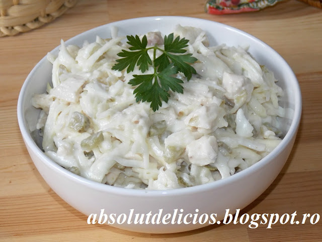 Absolut Delicios: SALATA DE TELINA CU PUI SI MAIONEZA
