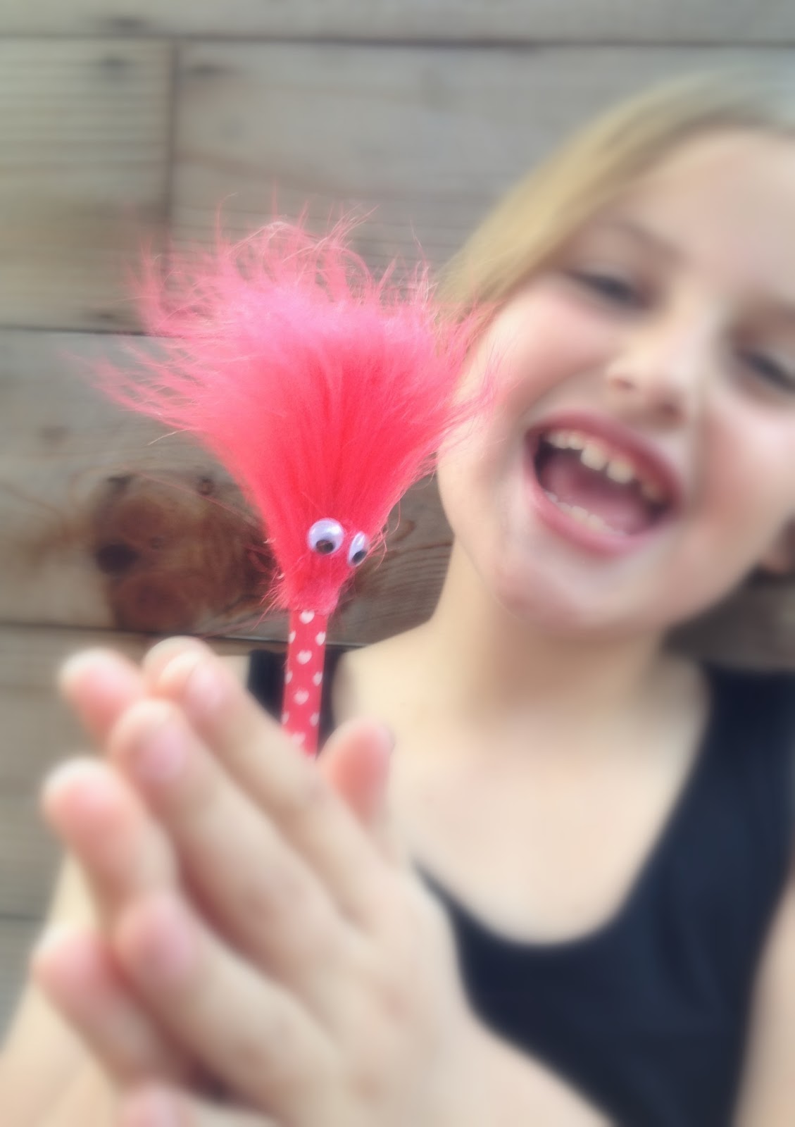 Retro Craft: Crazy Hair Pencils and Valentine Printable ~ Healthy ...