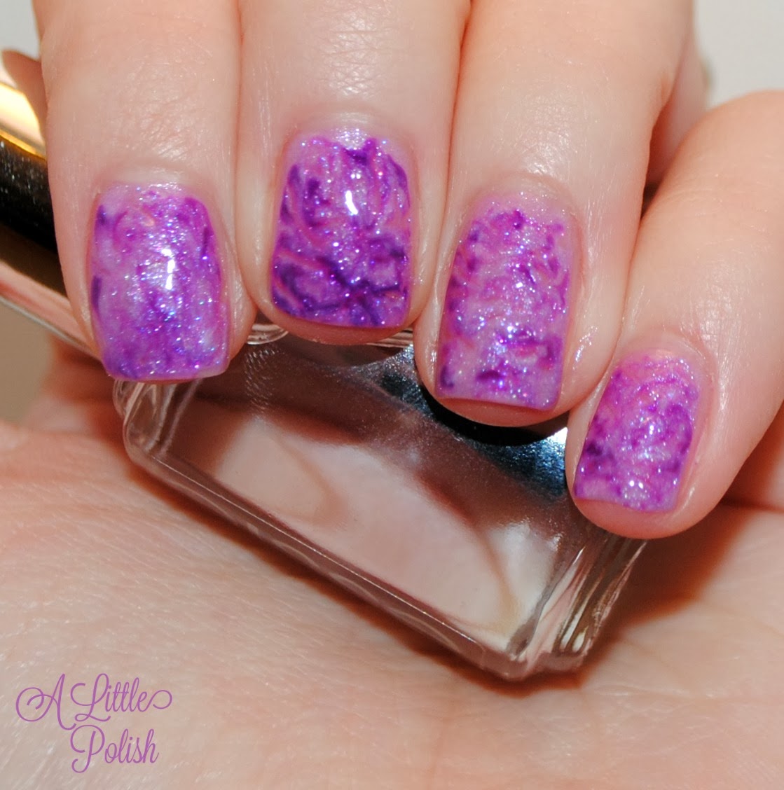 A Little Polish: Nail Art For Nubs Link-Up